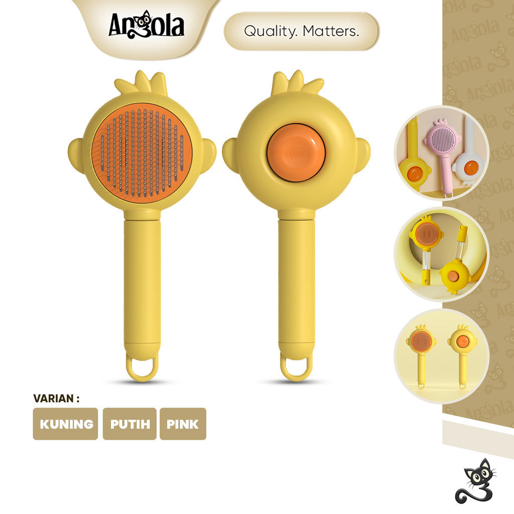 Jual ANGOLA Sisir Grooming Hewan Peliharaan Kucing Anjing F14 Pet Comb ...