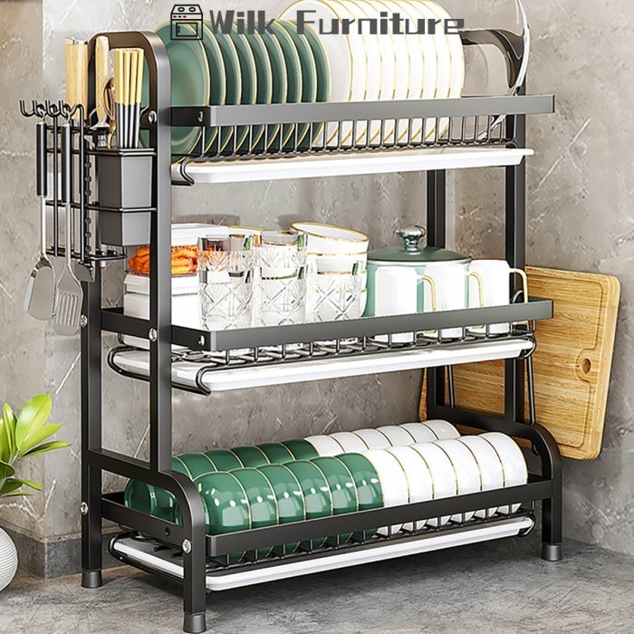 Jual Rak Piring Rak Cuci Piring Rak Pengering Piring Susun Dish Drainer ...