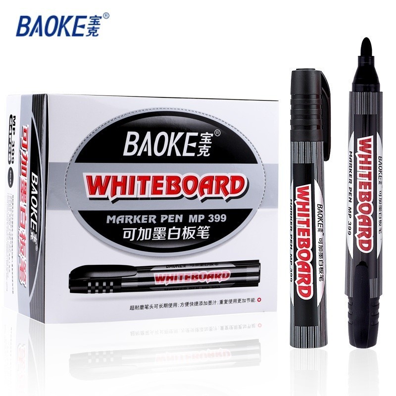 Jual BAOKE 12pcs/box Whiteboard Marker Spidol Papan Tulis Dapat Dihapus ...