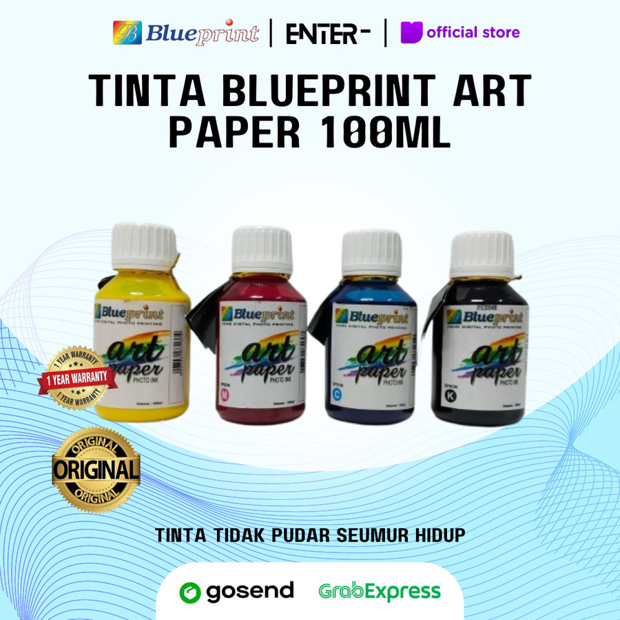 Jual TINTA BLUEPRINT ART PAPER EPSON 100ML B/C/M/Y/LC/LM 100 ML ...