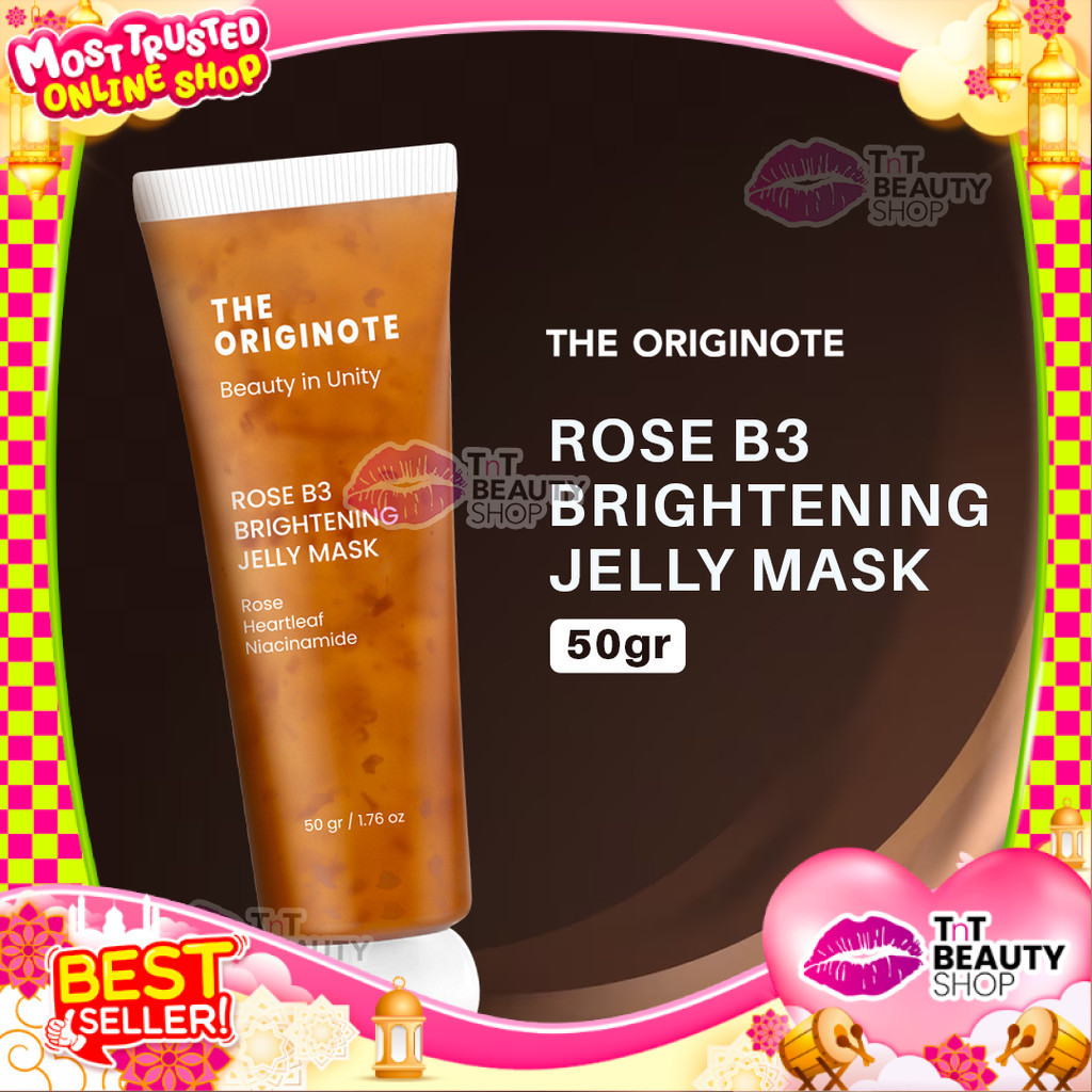Jual The Originote Rose B3 Brightening Jelly Mask - Masker Gel Mask ...