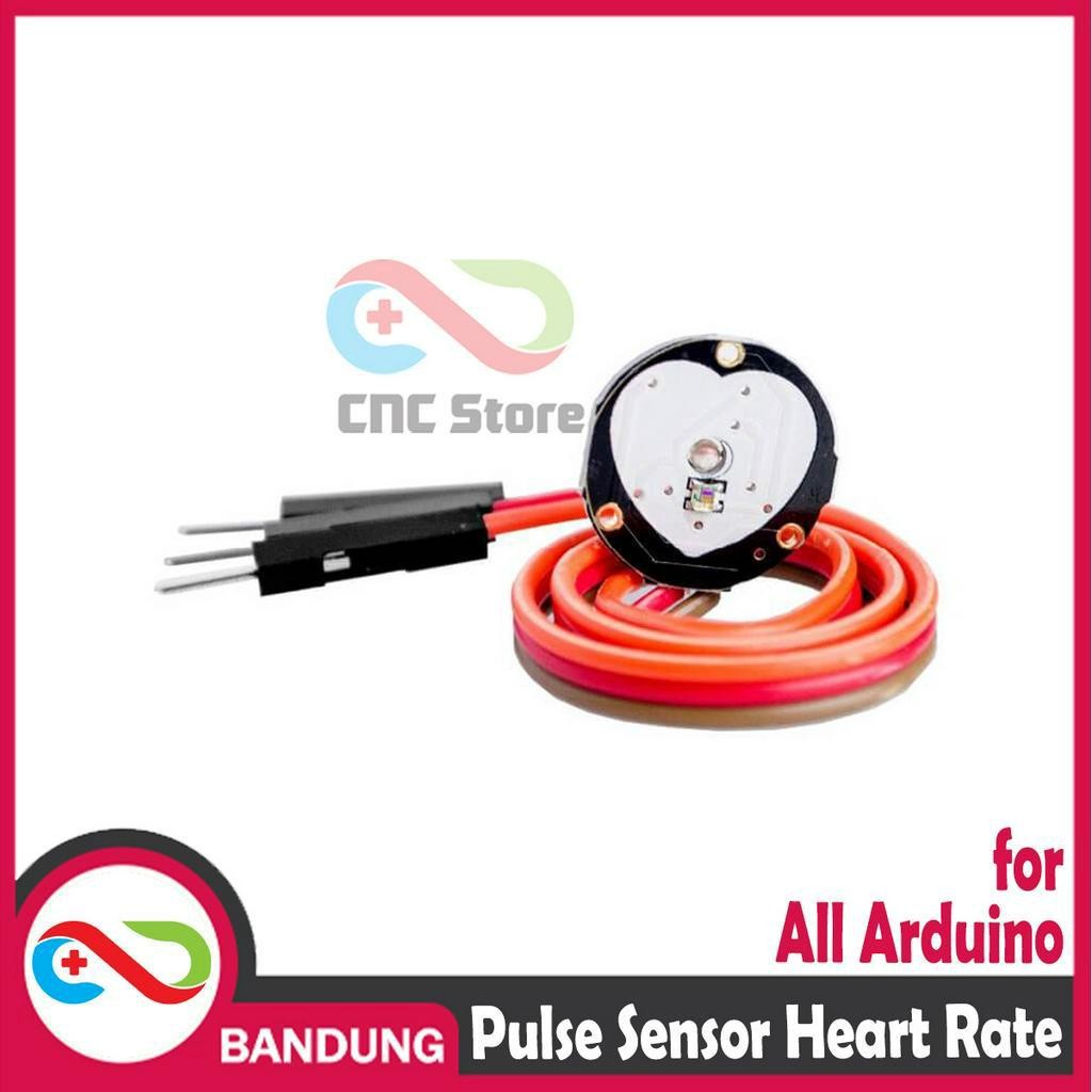 Jual PULSE SENSOR HEART RATE SENSOR PULSE ANALOG SENSOR FOR ARDUINO | Shopee Indonesia