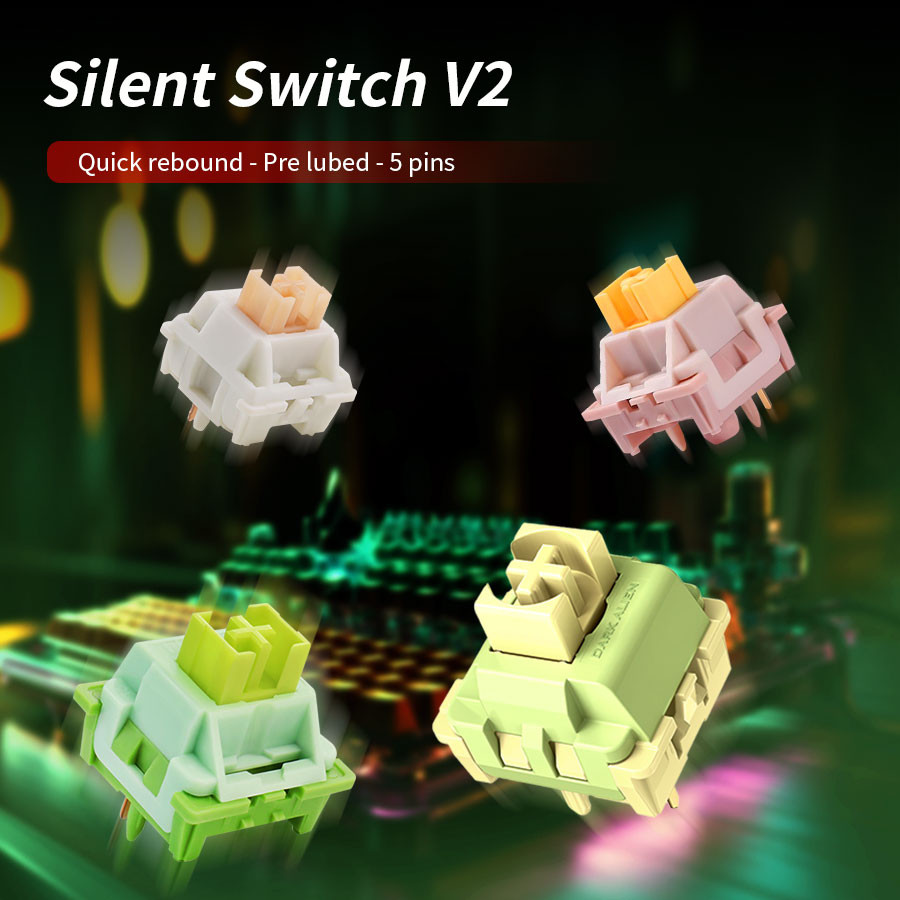 Jual Outemu Silent Peach V2 Switch Lubed Silent Switches V2 Mechanical Keyboard Linear Tactile ...