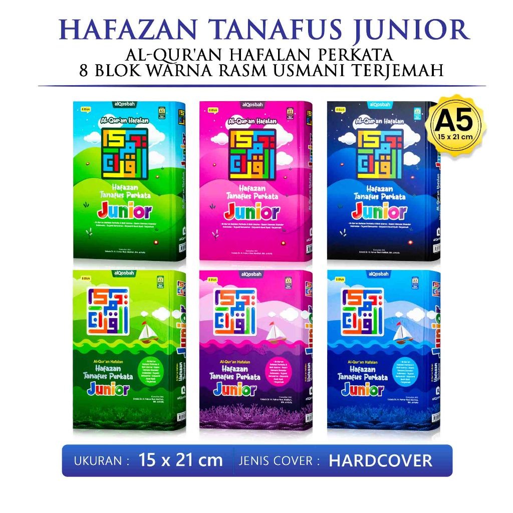Jual Alquran Kecil A5 Hafalan Hafazan Tanafus Perkata Junior 8 Blok Al ...