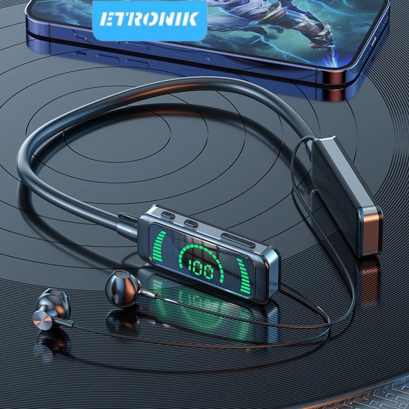 Jual 5.3 Headset bluetooth nirkabel di leher yang menjalankan game ...