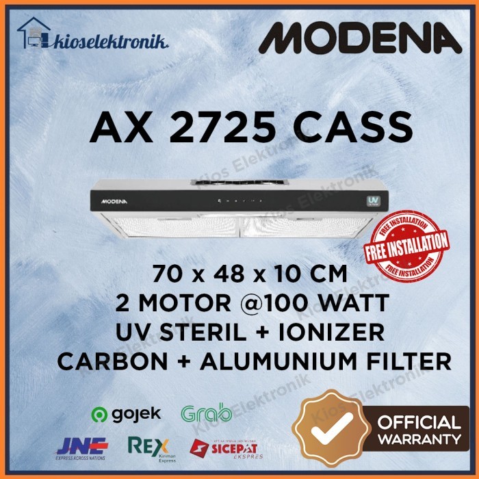 Jual Modena AX 2725 CASS Cooker Hood - Purifier UV AX2725CASS - AX2725 ...