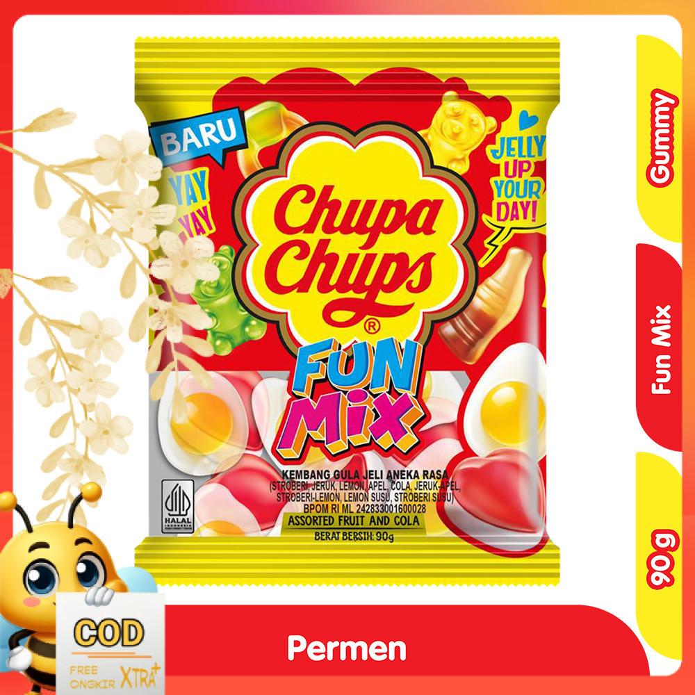 Jual Chupa Chups Fun Mix Permen Jeli 90 g | Shopee Indonesia