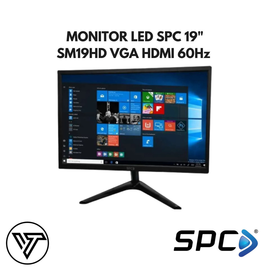 Jual MONITOR LED SPC 19" | 19INCH SM19HD VGA HDMI 60Hz | Shopee Indonesia