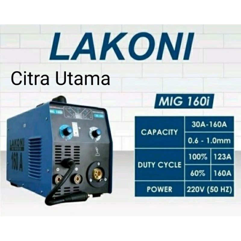 Jual Mesin Las Mig Tanpa Gas LAKONI MIG 160i Travo Inverter | Shopee Indonesia