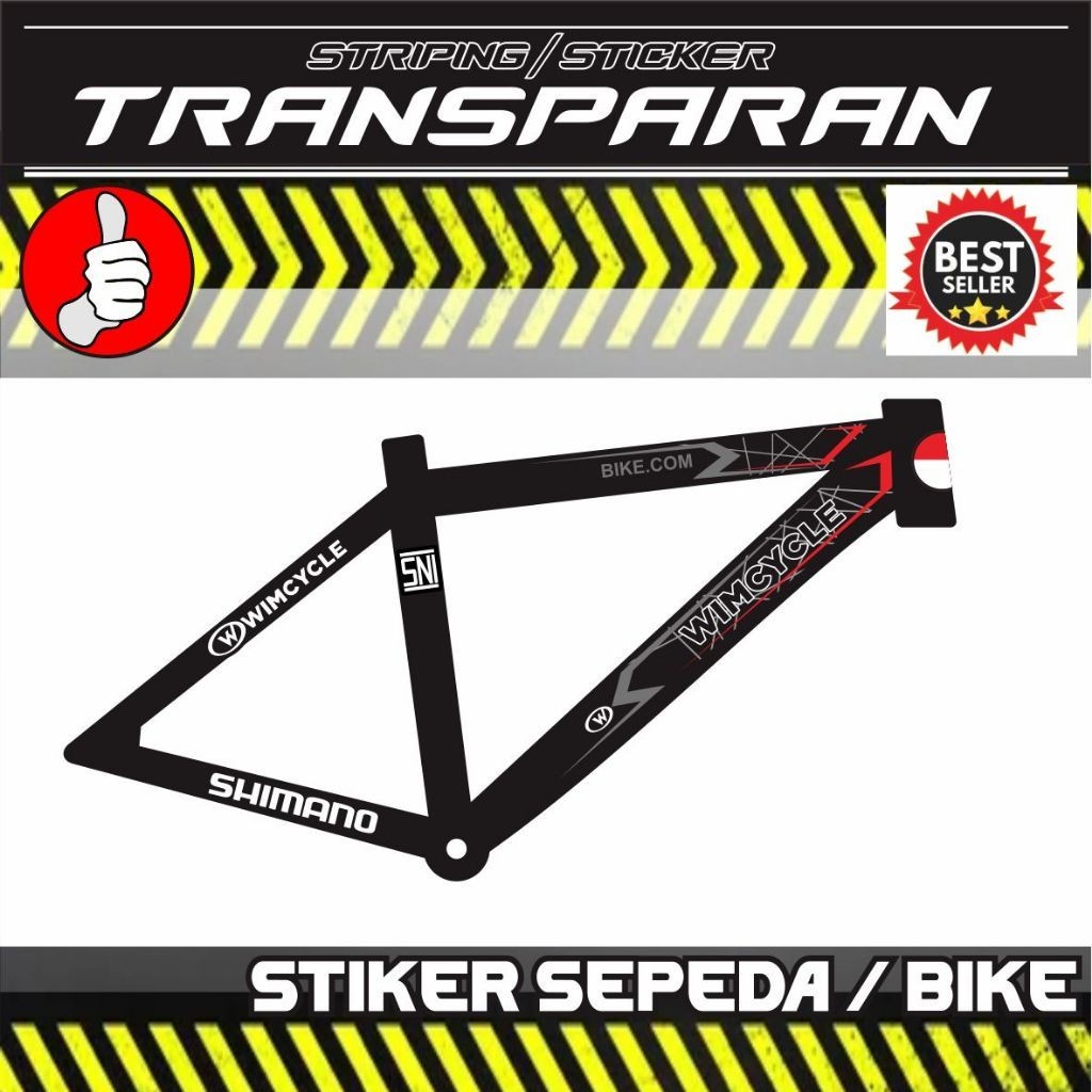 Jual stiker motif elegan STRIPING VARIASI BIKE SEPEDA TRANSFARAN UV ...