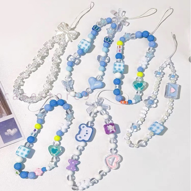 Jual Phone Strap HP Multifungsi DIY Creative Beaded Phone Chain Phone ...