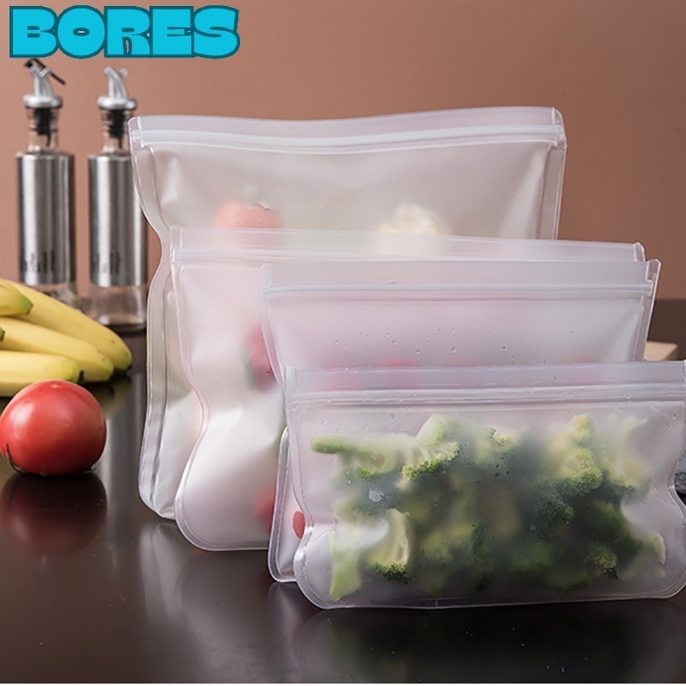Jual BORES Ziplock Food Storage Pouch Penyimpanan Makanan Kulkas ...