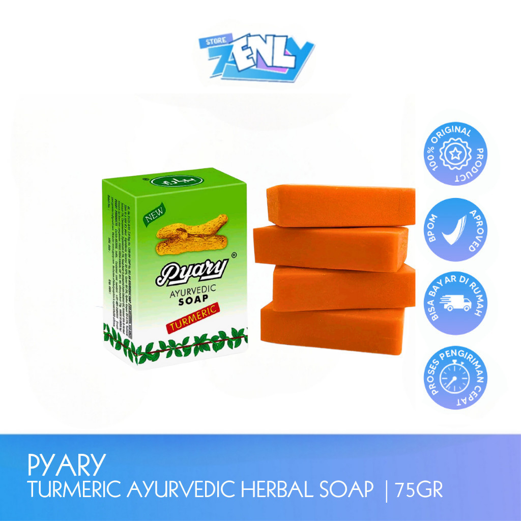 Jual Sabun Turmeric / Sabun arab Turrmeric PYARY AYURVEDIC HERBAL SOAP ...