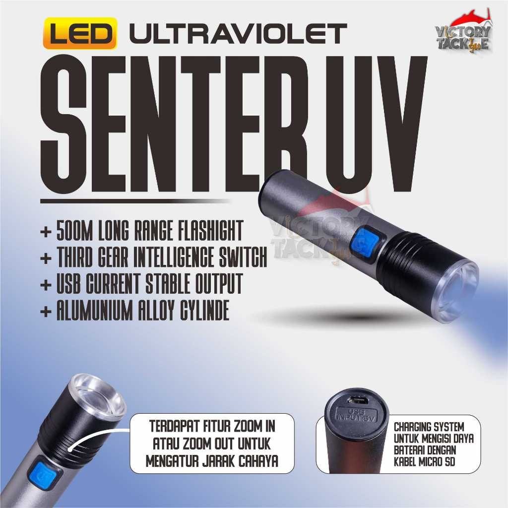 Jual Senter UV untuk Assist hook Metal Jig Flashlight UV LED K31 ...