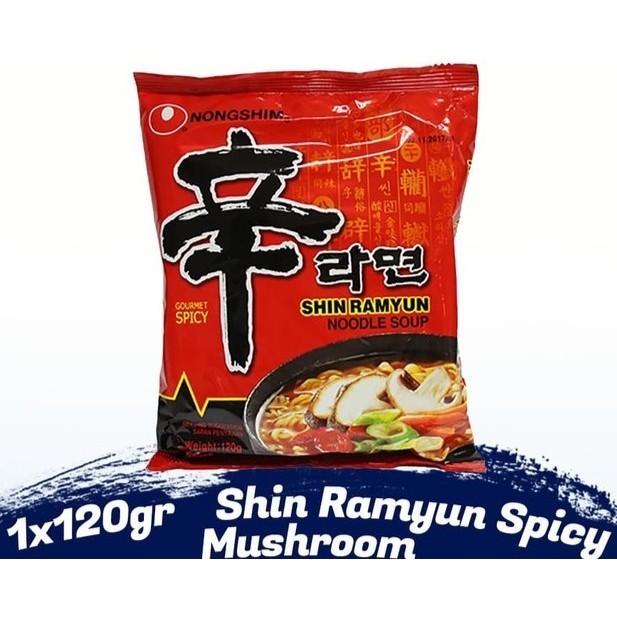Jual Mie Instan Korea NONG SHIM SHIN RAMYUN SPICY MUSHROOM 120gr ...