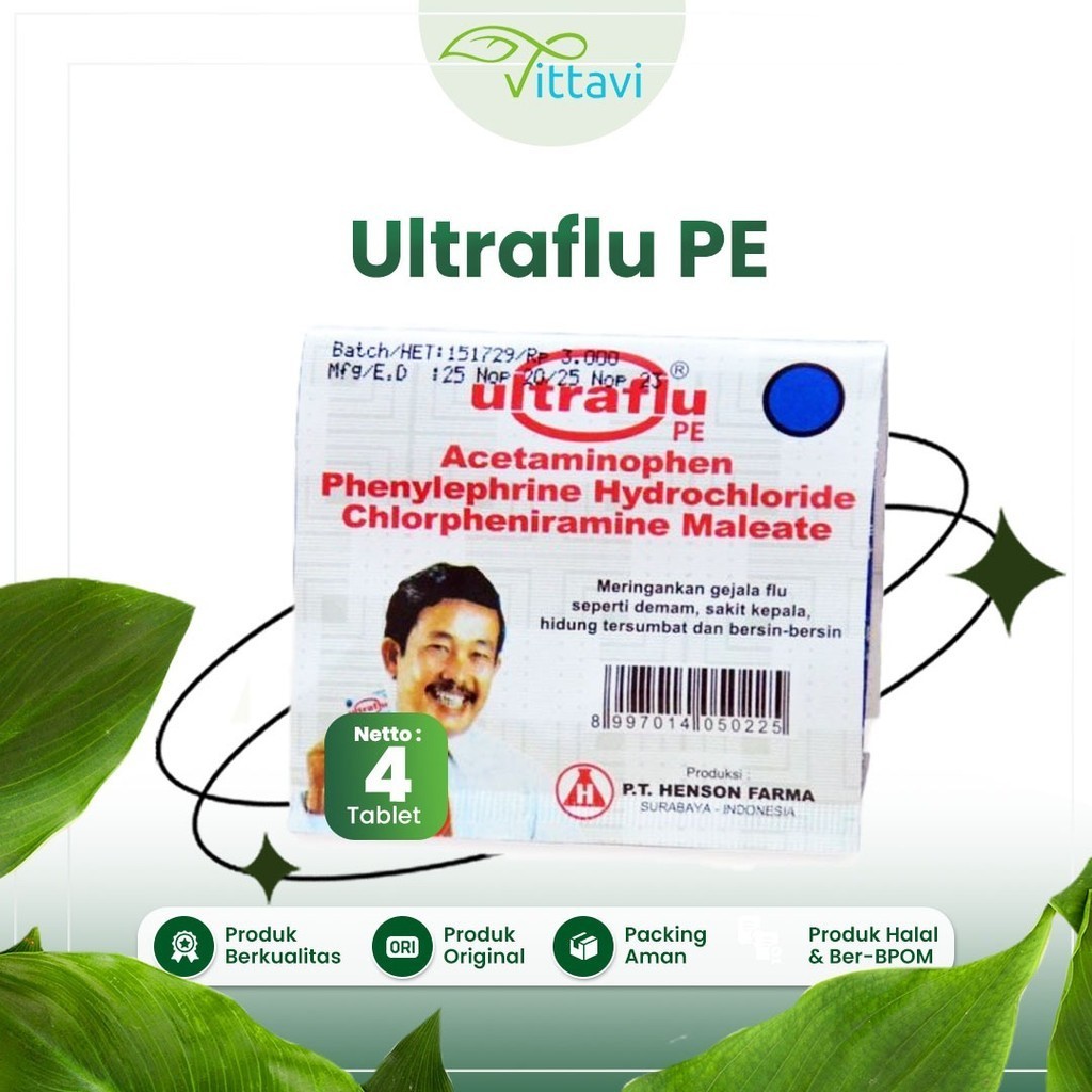 Jual Ultraflu 4 Tablet Obat Flu Demam Sakit Kepala | Shopee Indonesia