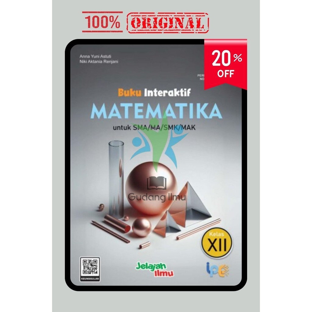 Jual Buku Paket Interaktif Matematika Wajib Kelas 12/XII SMA/MA Kurikulum Merdeka Intan pariwara ...