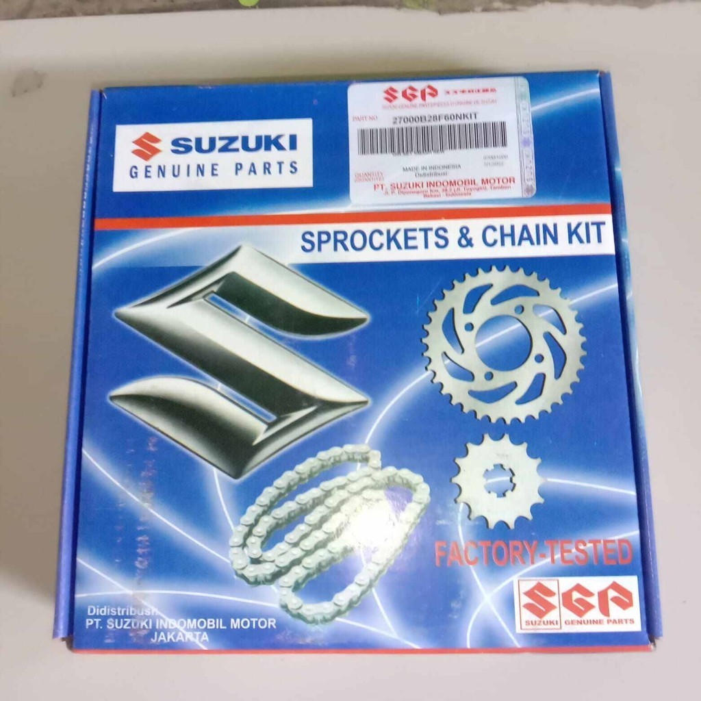 Jual (COD) GEAR SET + RANTAI 1 SET LENGKAP SUZUKI SATRIA FU 150 NEW ...