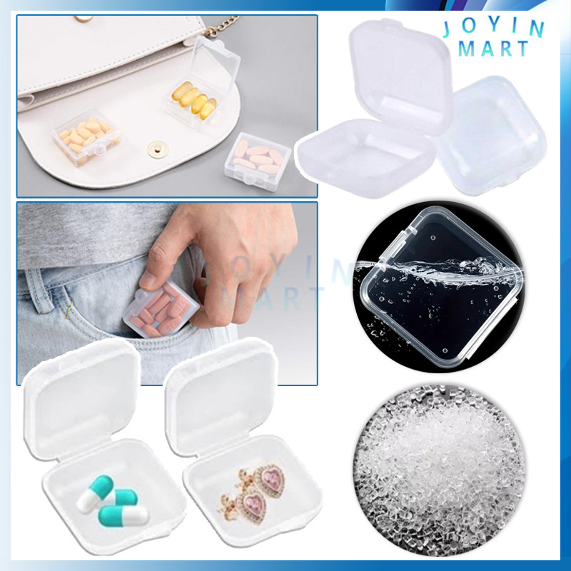 Jual Kotak Obat Wadah Plastik Mini/Kotak Obat Mini Bening Box/Kotak ...
