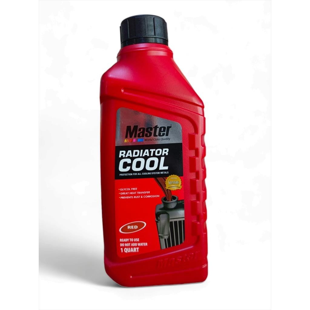 Jual Air Radiator Coolant Master Cool Red Merah 1 Quart 946ml | Shopee ...
