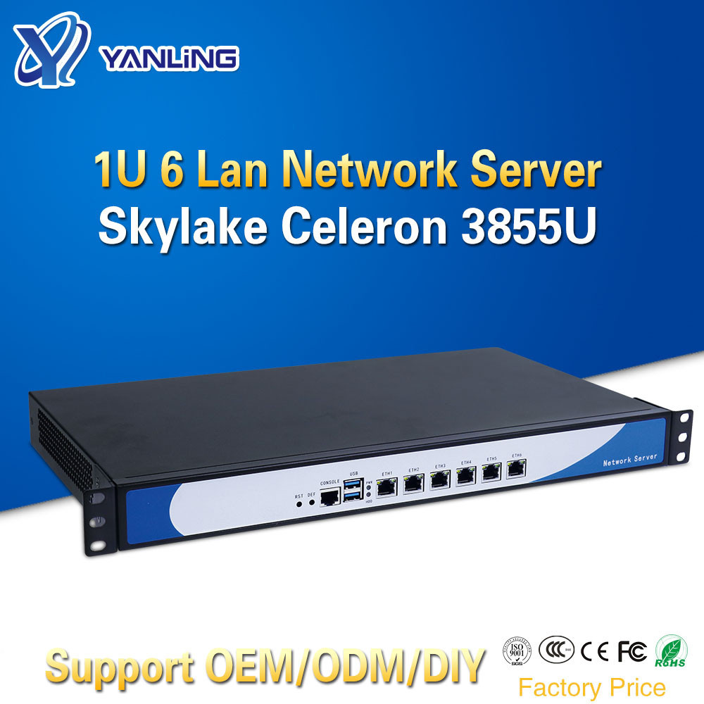 Jual Yanling 19 Inch 1U Rack Server Intel Skylake Celeron 3855U Dual ...