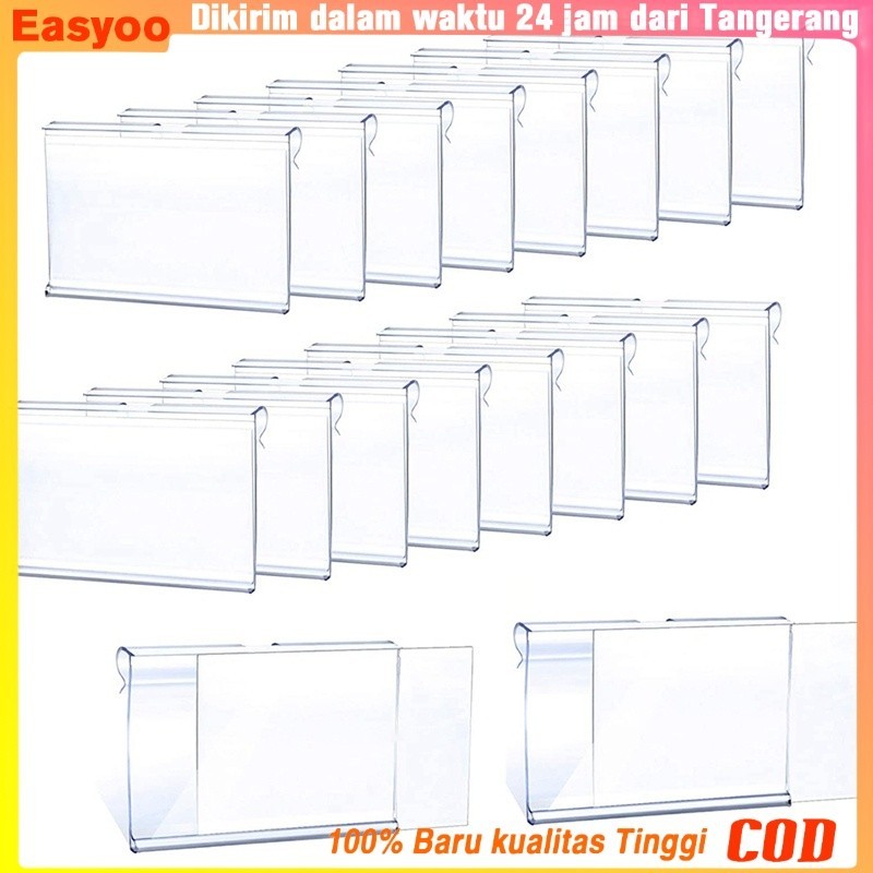 Jual 20 Pcs 60×42mm Tampilan Label Harga / Akrilik PVC Transparan ...