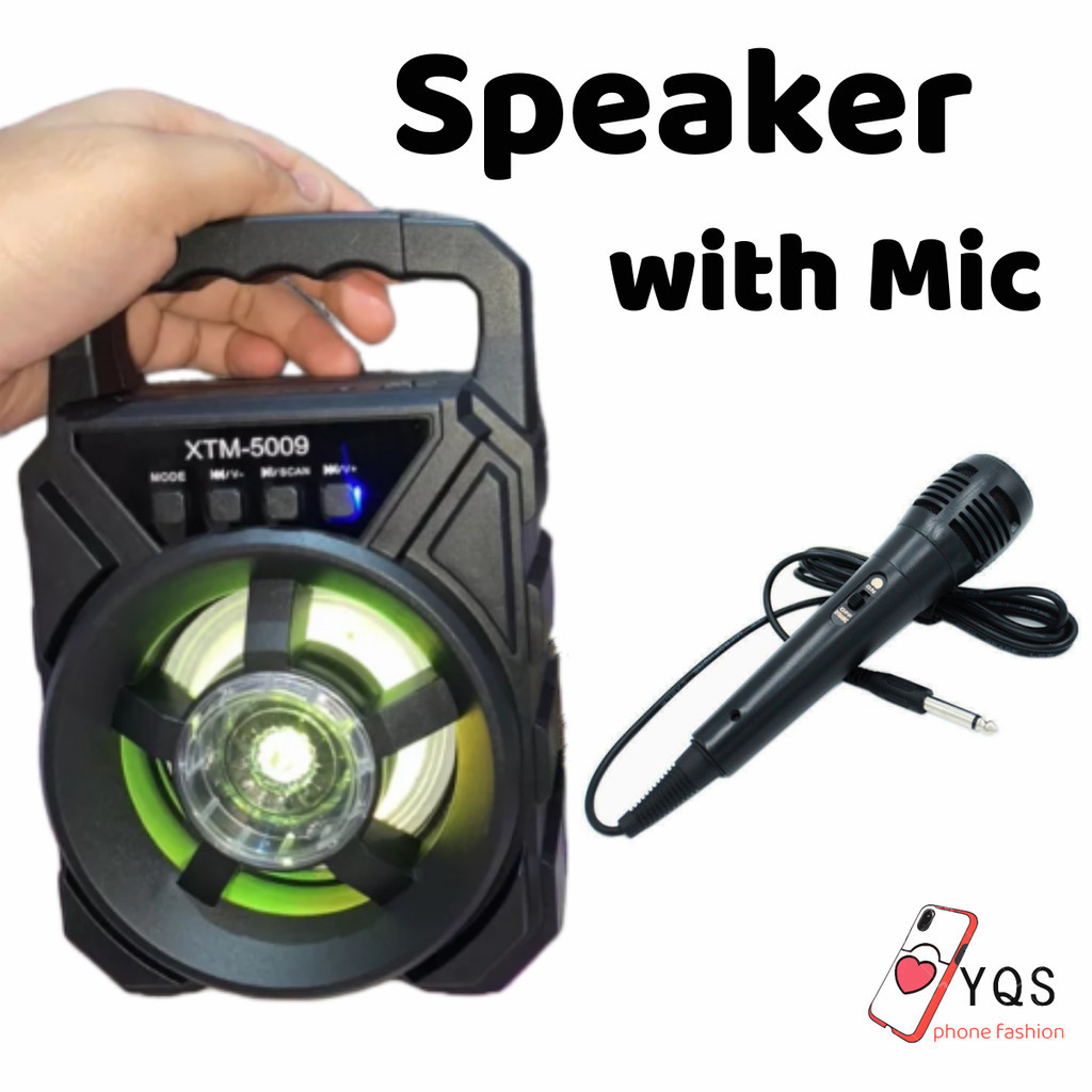 Jual Speaker Bluetooth Portable Karaoke 3 Type 5009 Microphone 3.5mm ...