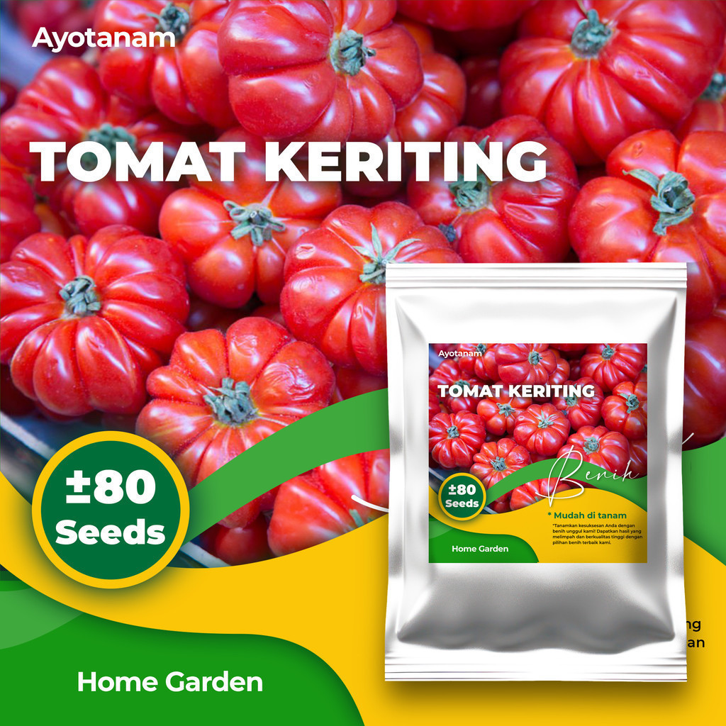 Jual AYOTANAM Benih Tomat Keriting isi ± 80 Benih | Shopee Indonesia