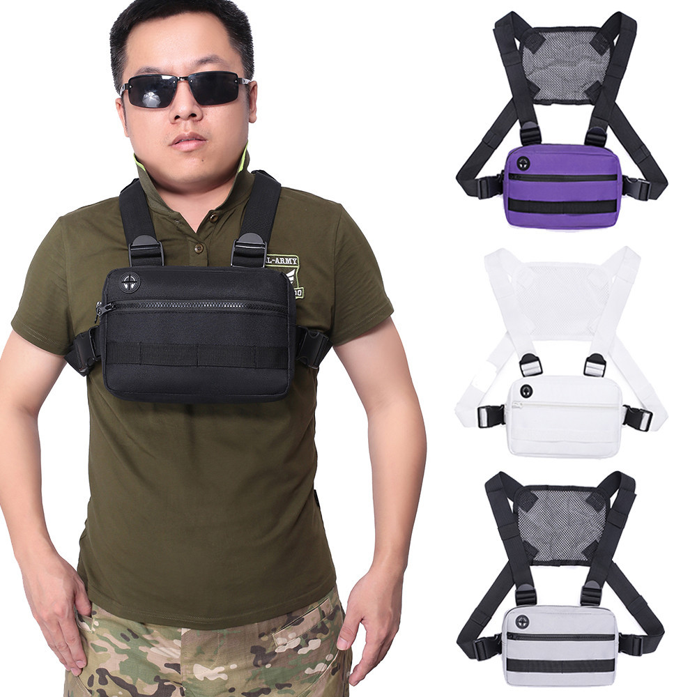 Jual Military Molle Tactical Chest Bag Combat Front Pack Chest Rig Vest ...