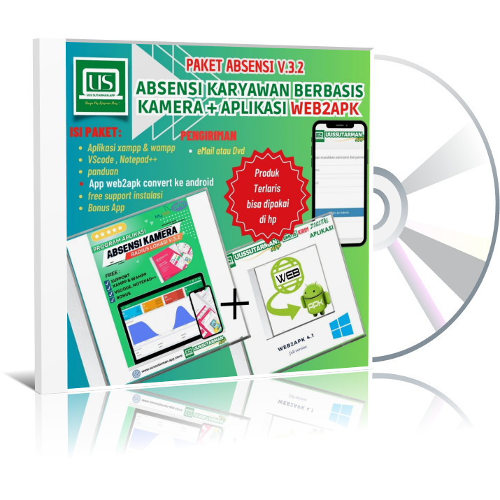 Jual Paket Source code dan AbsensiKamera dan titik Koordinat v.3.2 dan aplikasi web2apk konvert ...