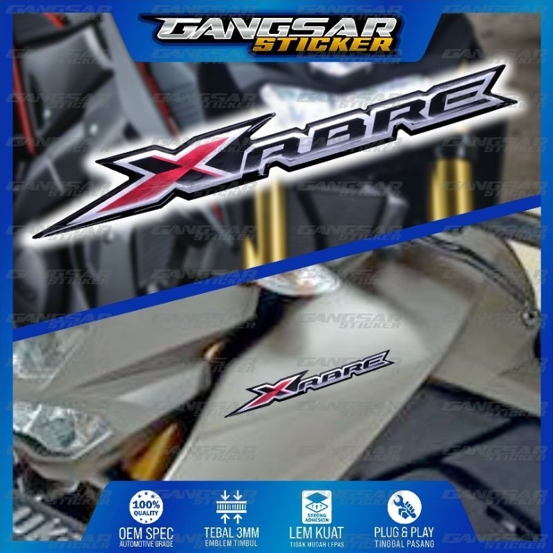 Jual Emblem yamaha xabre / emblem timbul yamaha xabre / emblem xabre ...