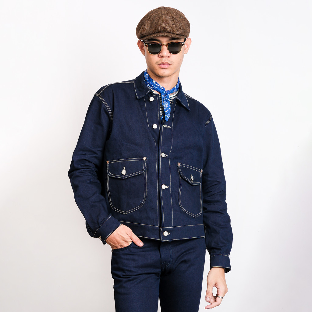 Jual Bespoke Project - Hikaru Indigo Jacket | Shopee Indonesia