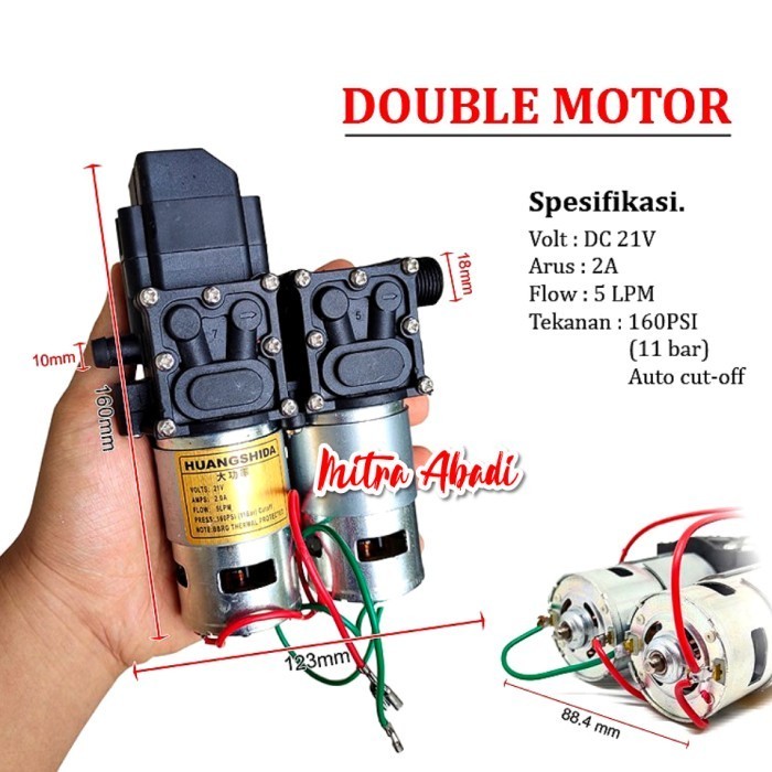 Jual Motor Dinamo Pompa Sparepart Jet Spray Cleaner Cordless - DOUBLE ...
