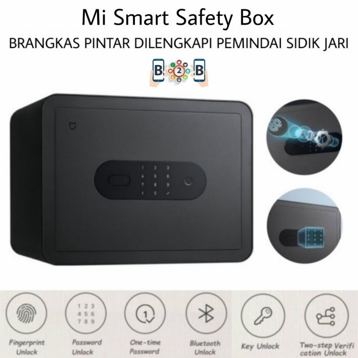 Jual Mi SMART FINGERPRINT SAFETY SAVE BOX - Mi Brangkas Sidik Jari ...