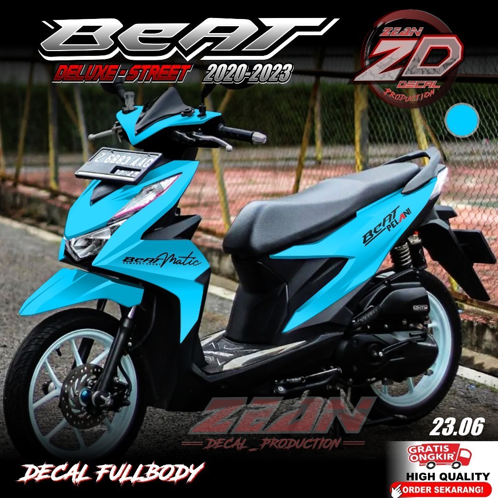 Jual (COD) TERBARU Decal Sticker Honda Beat DELUXE STREET 2020 2021 ...