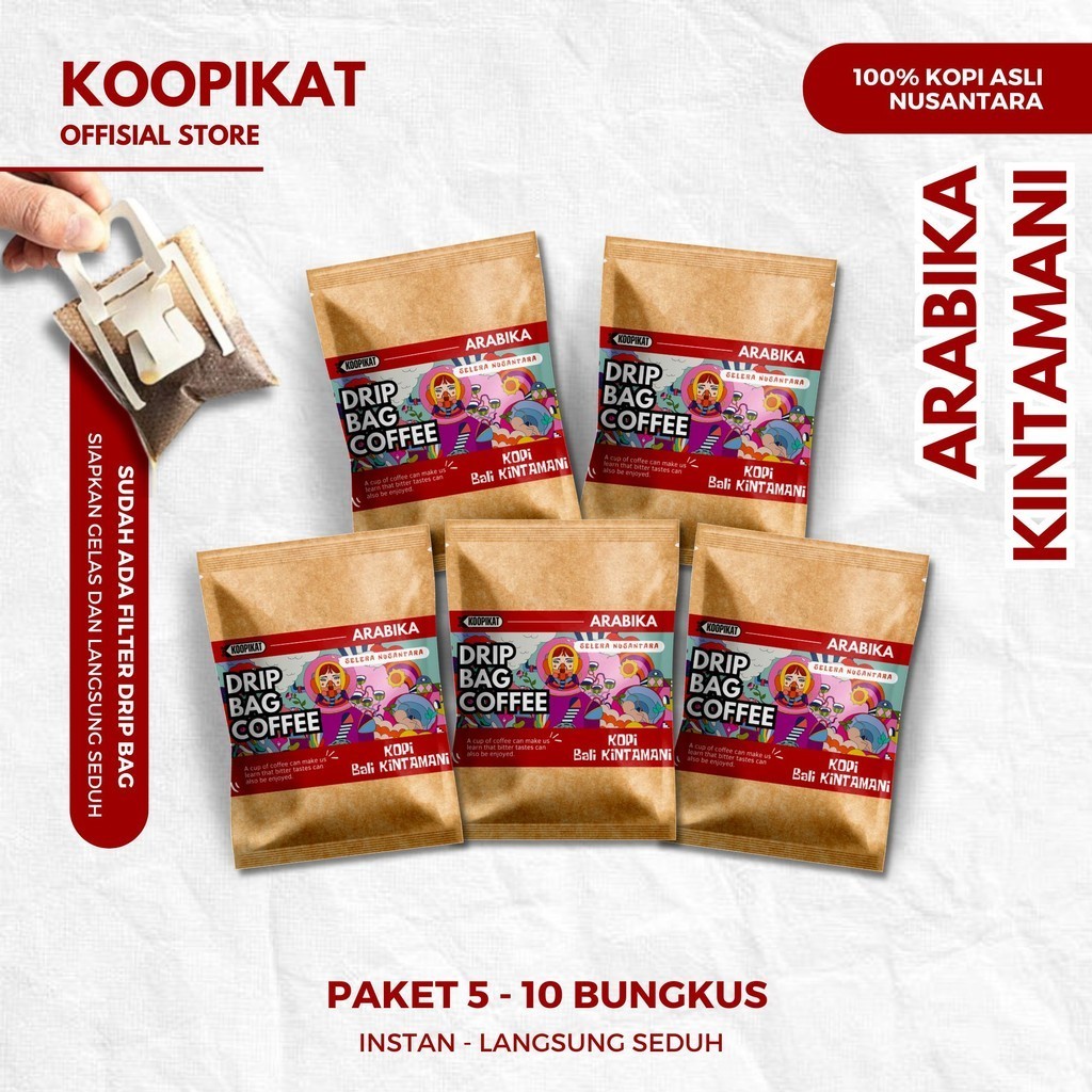 Jual Paket Kopi Dripbag Arabica BALI KINTAMANI Coffee Drip Bag Sachet ...
