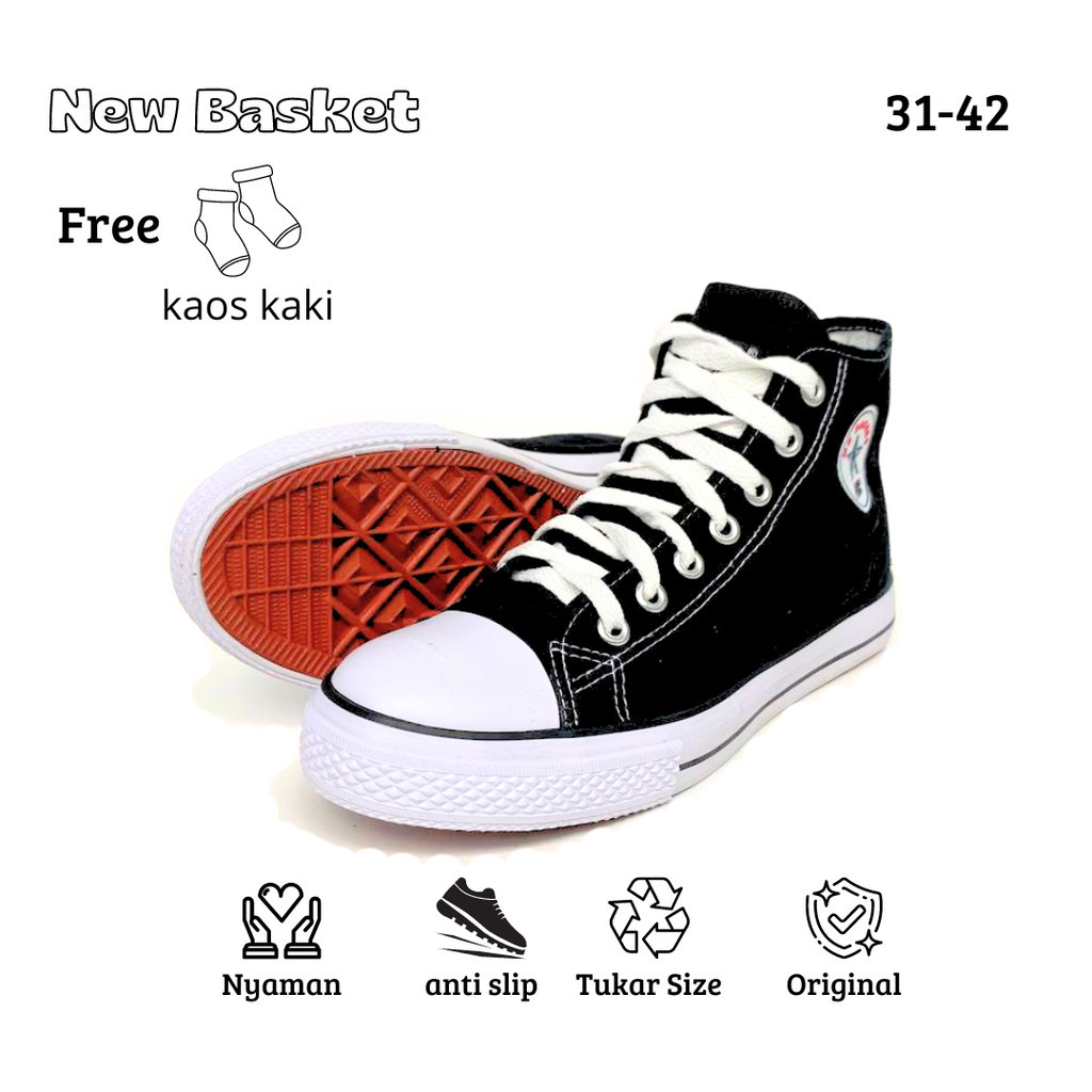 Jual Sepatu Sekolah MB Master Basket Tinggi 338 Hc Original Sepatu ...