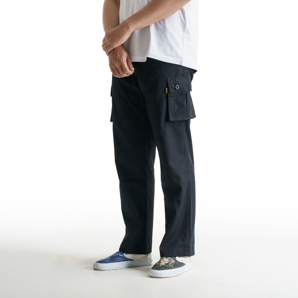 Jual Hanoon Industries – Celana Cargo Pants Ripstop Army Black Quest ...