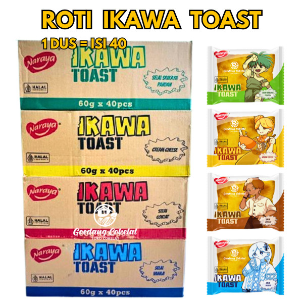 Jual Ikawa Toast Roti Naraya Ikawa Panggang Sandwich Butter Roti Viral ...