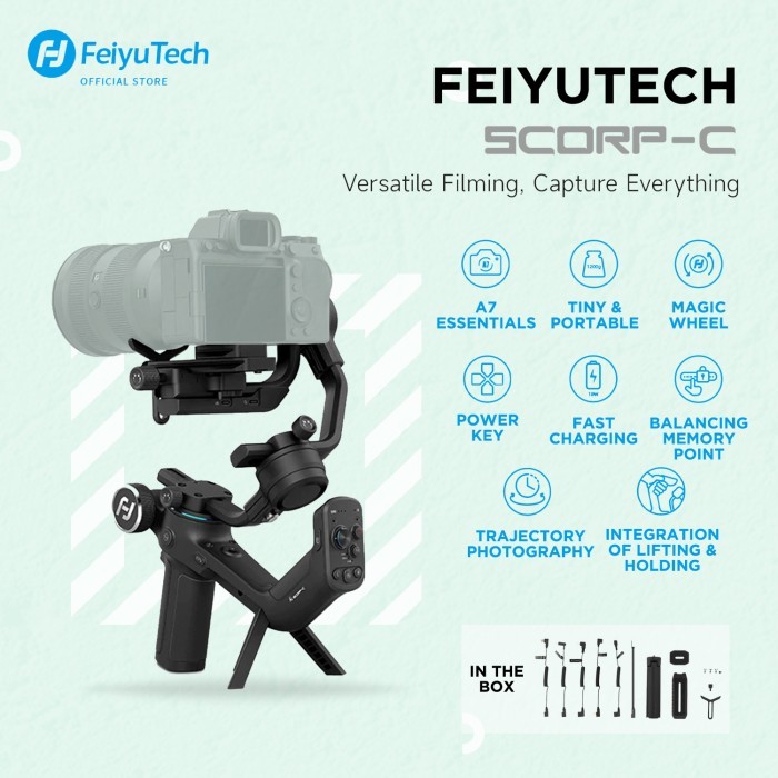 Jual Feiyu Scorp C 3-Axis Handheld Gimbal Stabilizer Kamera Garansi Resmi - Scorp C | Shopee ...