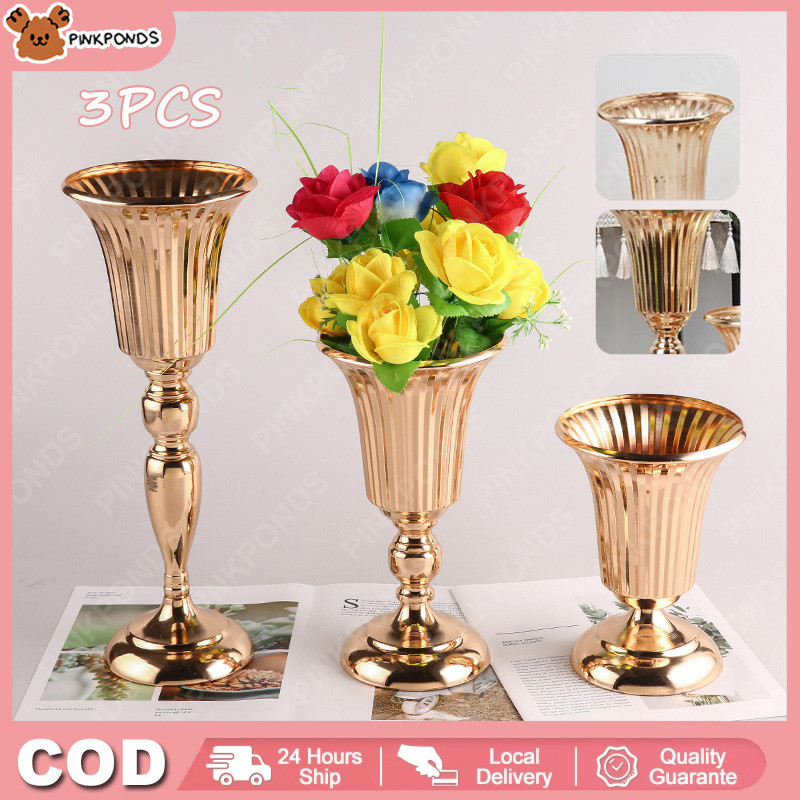 Jual Pinkponds Mewah Emas Vas Bunga Rumah Vas Desktop Kerajinan ...