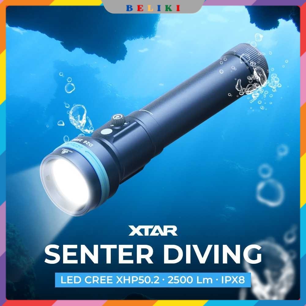 Jual Senter Diving LED CREE XHP50.2 2500 Lumens IPX8 Long Version ...