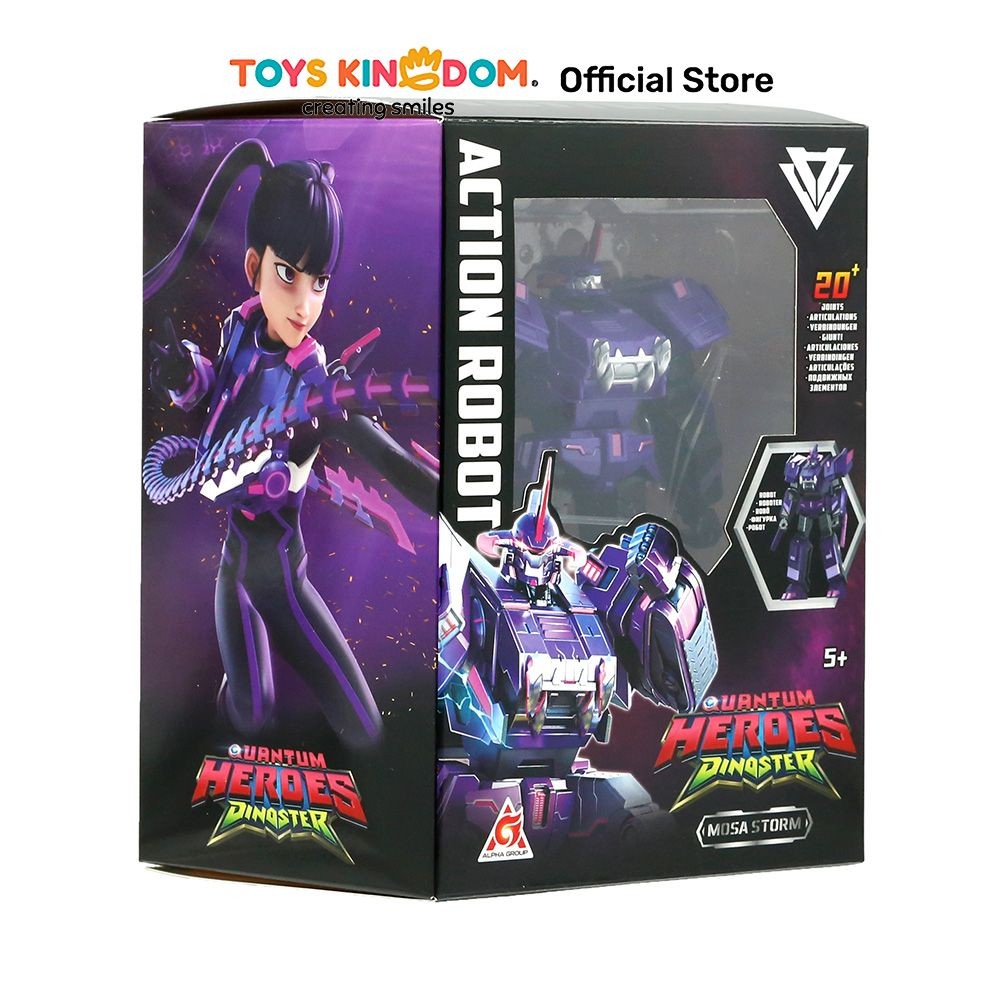 Jual Toys Kingdom Alpha Group Quantum Heroes Dinoster Action Robot Mosa ...