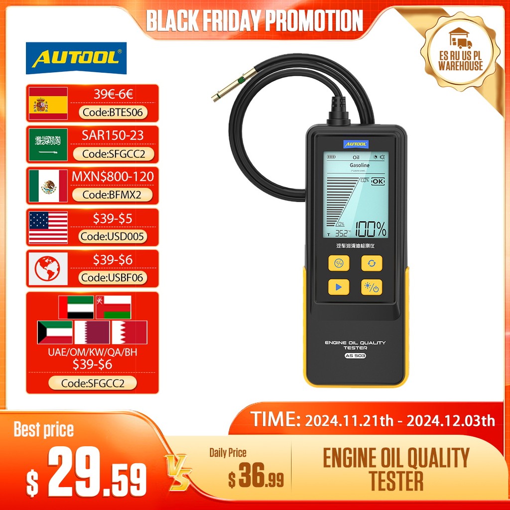 Jual AUTOOL AS503 Automotive Engine Oil Tester Diesel Engine ...