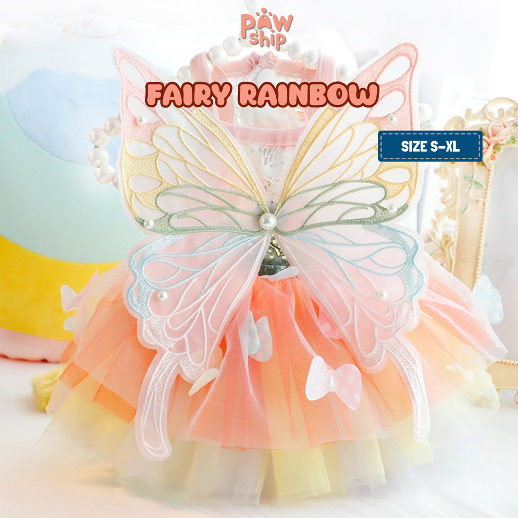 Jual Pawship Baju/Dress Kupu/Fairy Anjing Kucing/Gaun Pesta Hewan/Rok ...