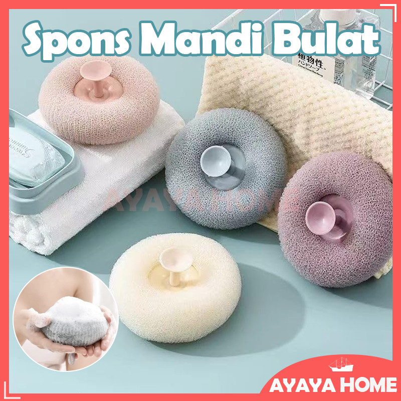 Jual Spons Mandi Bulat/Bath Ball Body Spon/Spons Mandi Jaring Lembut ...