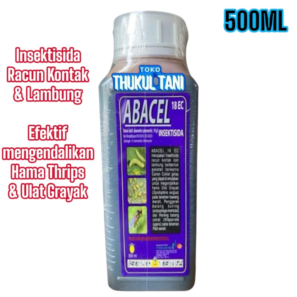 Jual ABACEL 18EC 500ML Insektisida Abamektin Racun Pembasmi Hama Thrips ...