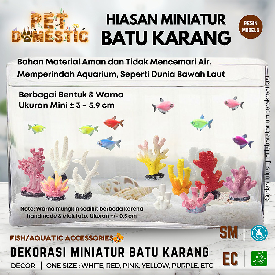 Jual Miniatur Dekorasi Batu Coral Resin Mini Aquarium Hiasan Terumbu Karang Artificial Ornamen ...