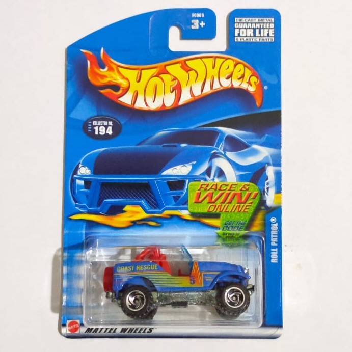 Jual SR99 HW Hot Wheels Roll Patrol biru 2002 base besi Coast Rescue ...