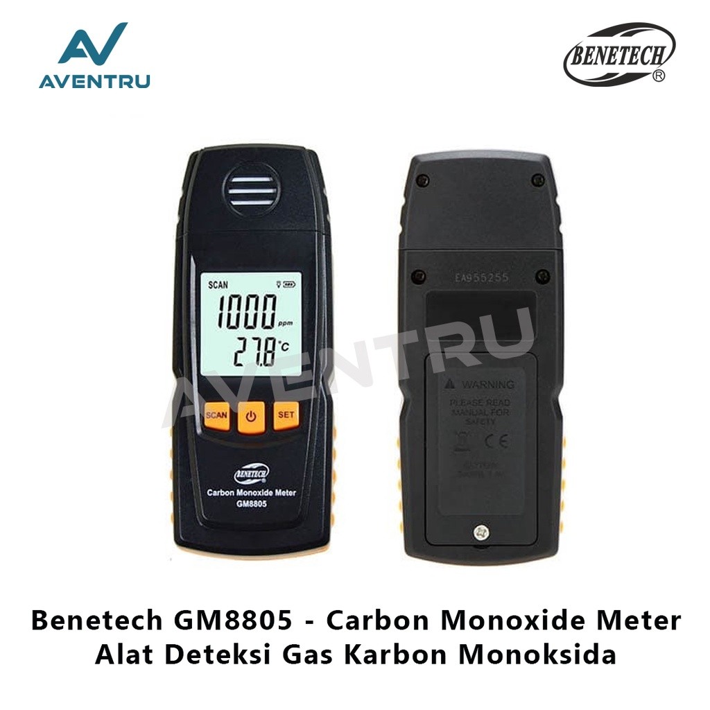 Jual Carbon Monoxide Meter Benetech GM8805 Alat Deteksi Gas Monoksida ...